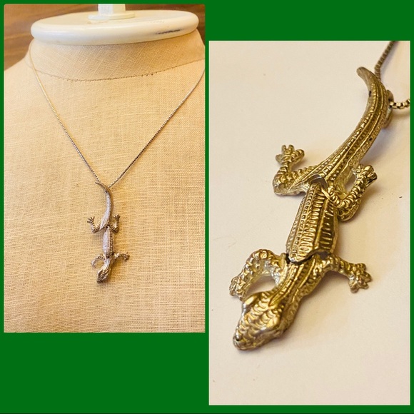 Jewelry | Sterling Silver 925 Alligator Pendant Necklace | Poshmark